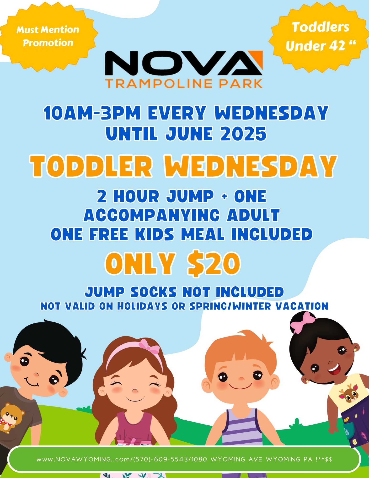 Nova Trampoline Park | Fun for All Ages | Wyoming, Pennsylvania