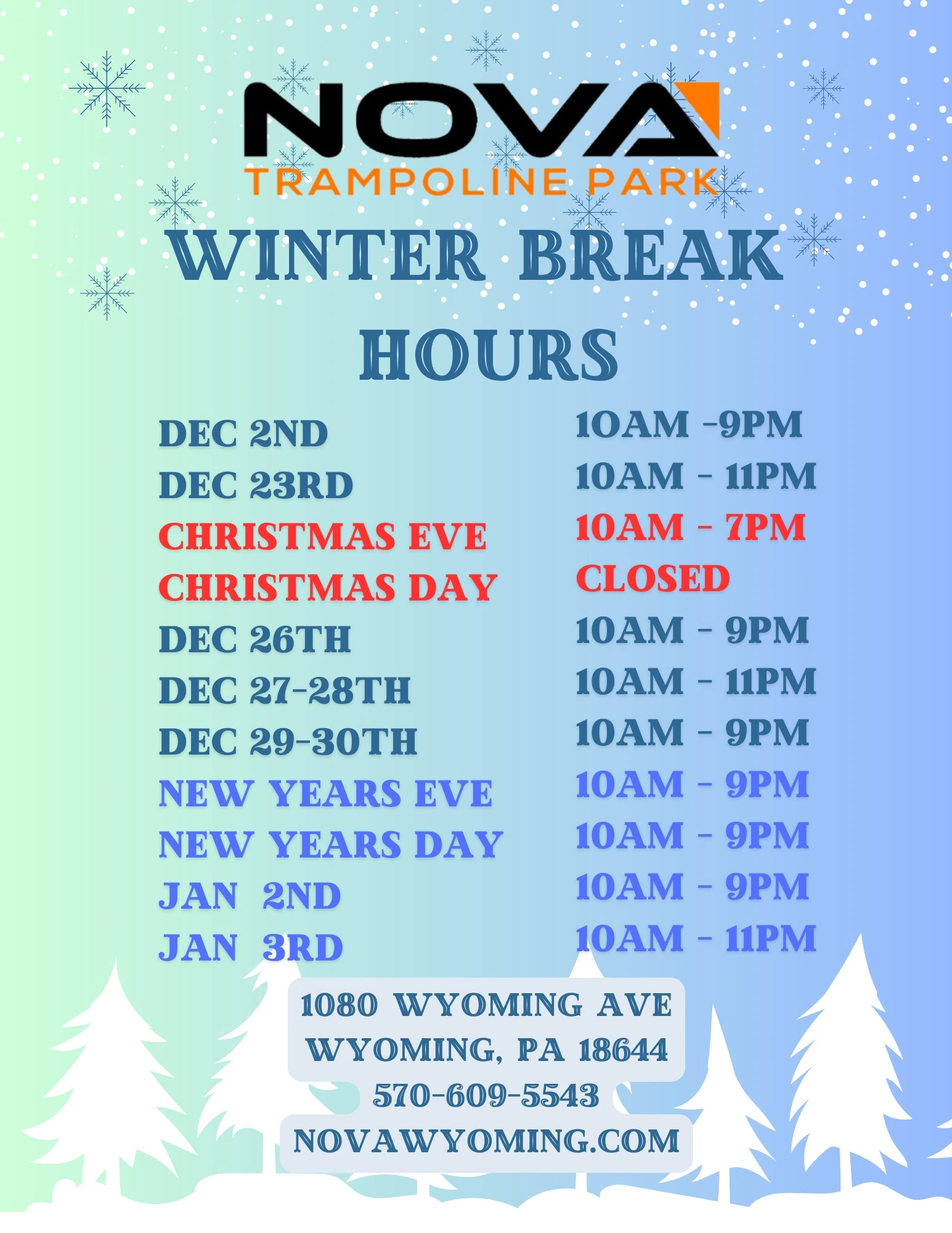 Nova Trampoline Park | Fun for All Ages | Wyoming, Pennsylvania